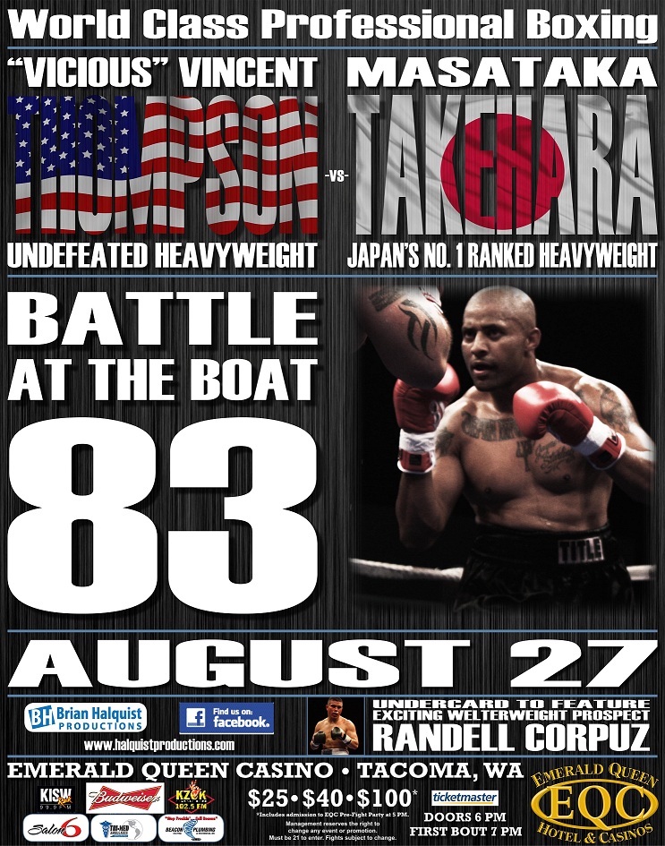 UNDEFEATED THOMPSON SQUARES OFF AGAINST JAPAN’S TOP-RANKED HEAVYWEIGHT ...